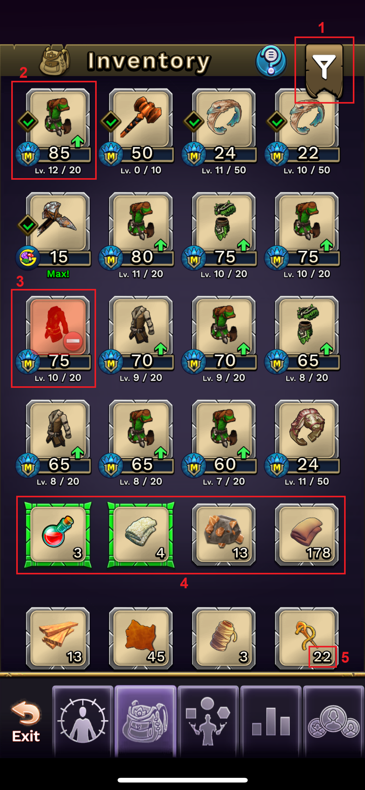 Inventory Key – MythWalker Support